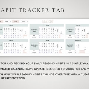 Track Your Reading Progress | Digital Reading Tracker Spreadsheet for ...
