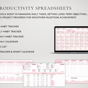 Excel Budget Planner Template | Productivity Spreadsheet Excel Bundle | Small Business Excel ...