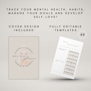 Wellness Journal Digital | Self Care Planner | Self Care Worksheet ...