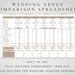 Wedding Venue Comparison Wedding Planning Spreadsheet - Etsy