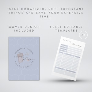 Printable Travel Planner | Editable Travel Itinerary | Canva Vacation ...