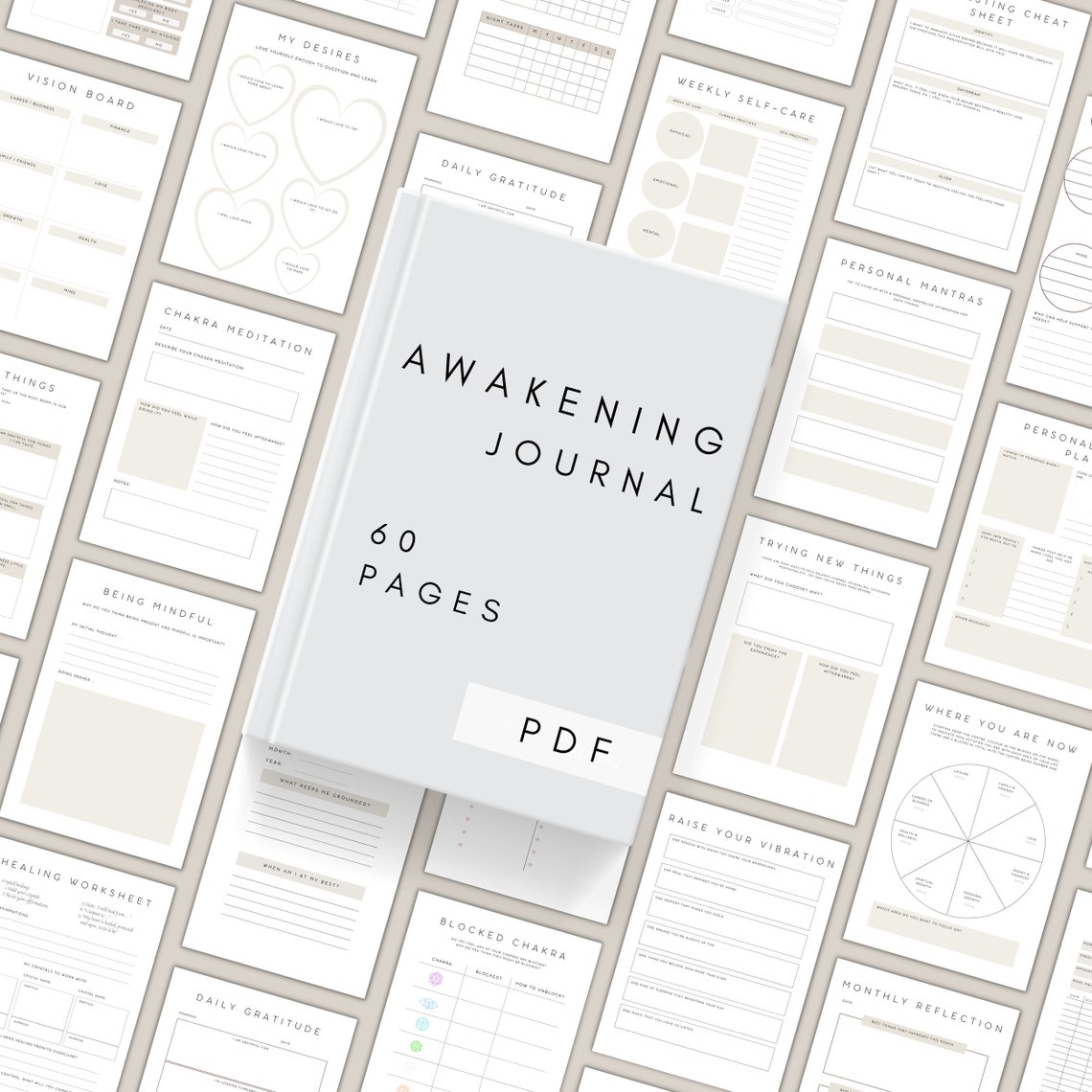 Spirituality Planner Printable Awakening Journal PDF Tarot - Etsy