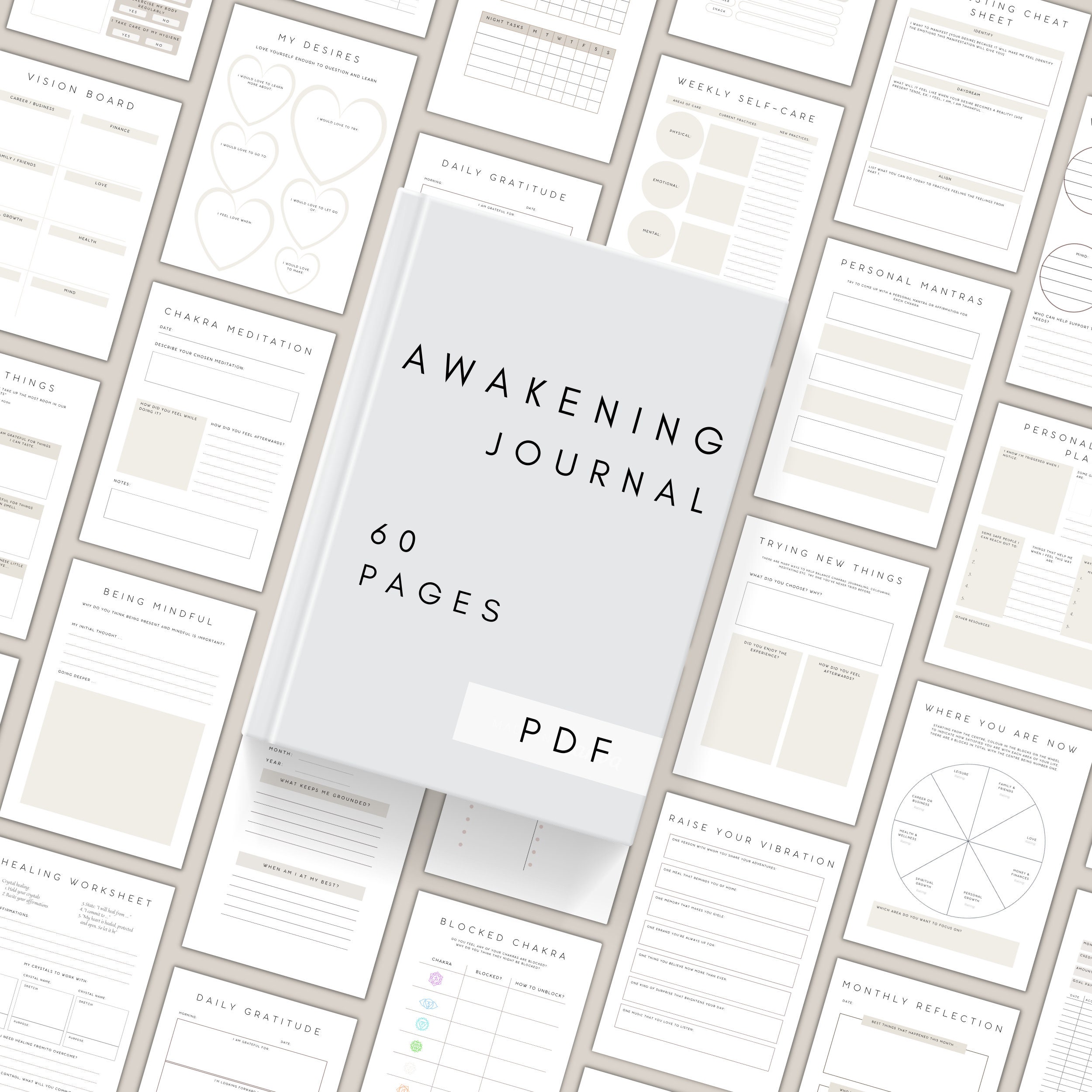 Spirituality Planner Printable | Awakening Journal PDF | Tarot Journal ...