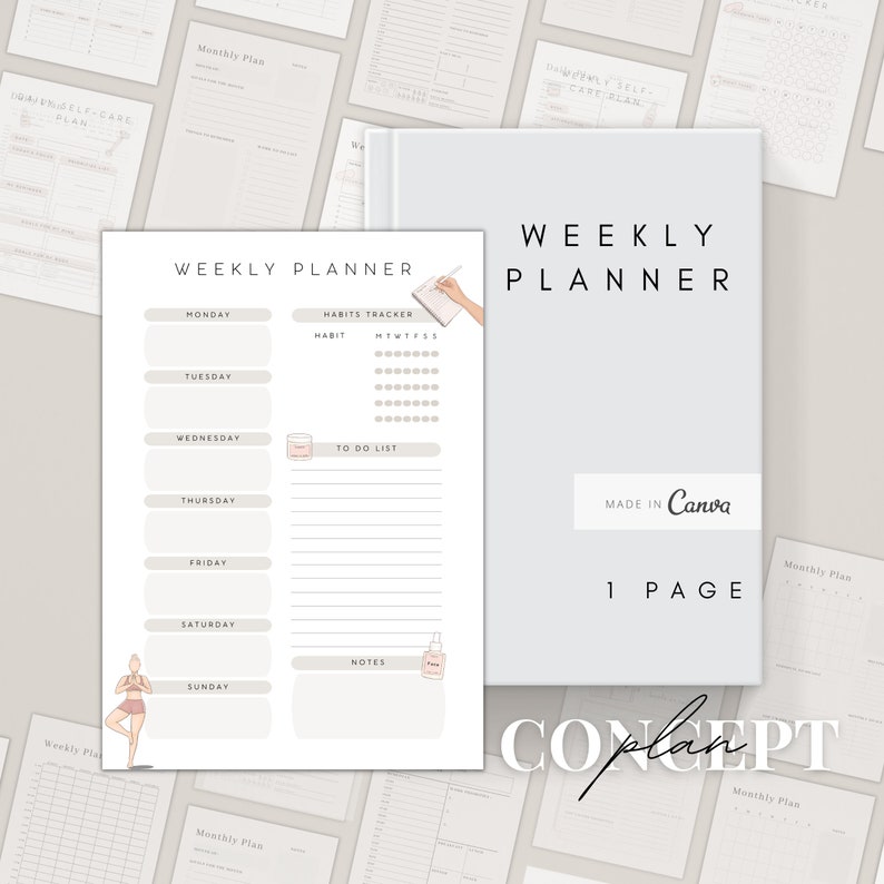 Weekly Planner Template Printable Weekly to Do List - Etsy