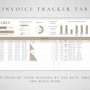 Small Business Template Digital Client Tracker | Excel Template ...