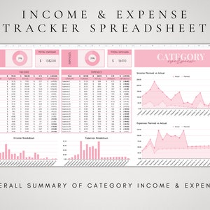 Budget Spreadsheet Google Sheets | Digital Financial Planner | Bill ...