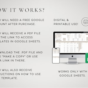 Spreadsheet Template Bundle | Digital Planner Google Sheet | Digital ...