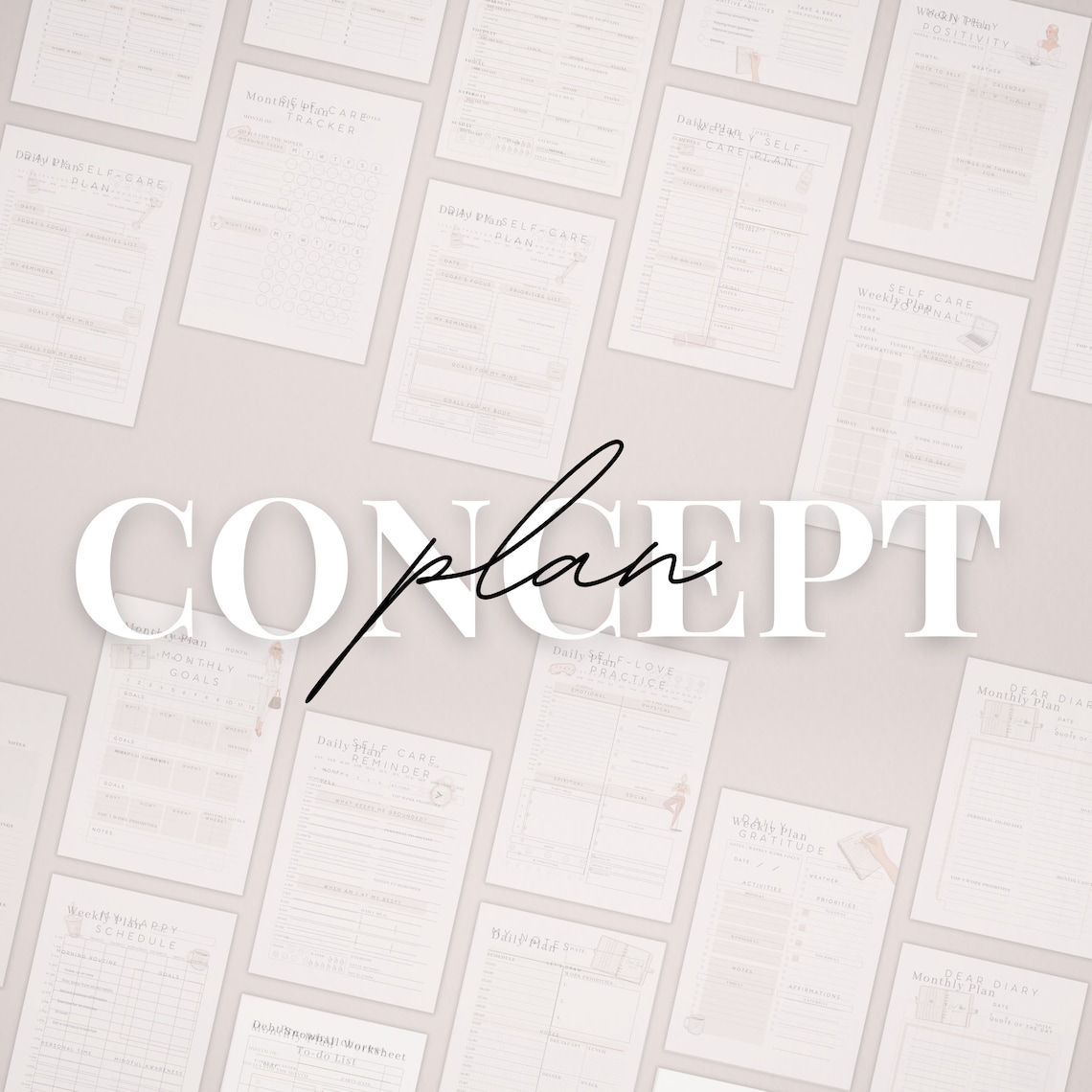 Editable Monthly Planner Template Canva Printable Monthly | Etsy