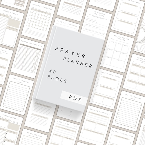 Prayer Journal Printable Bible Study Guide Gratitude - Etsy