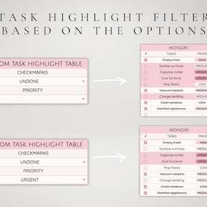 Digital to Do List Spreadsheet Template | Daily,weekly,monthly Planner ...