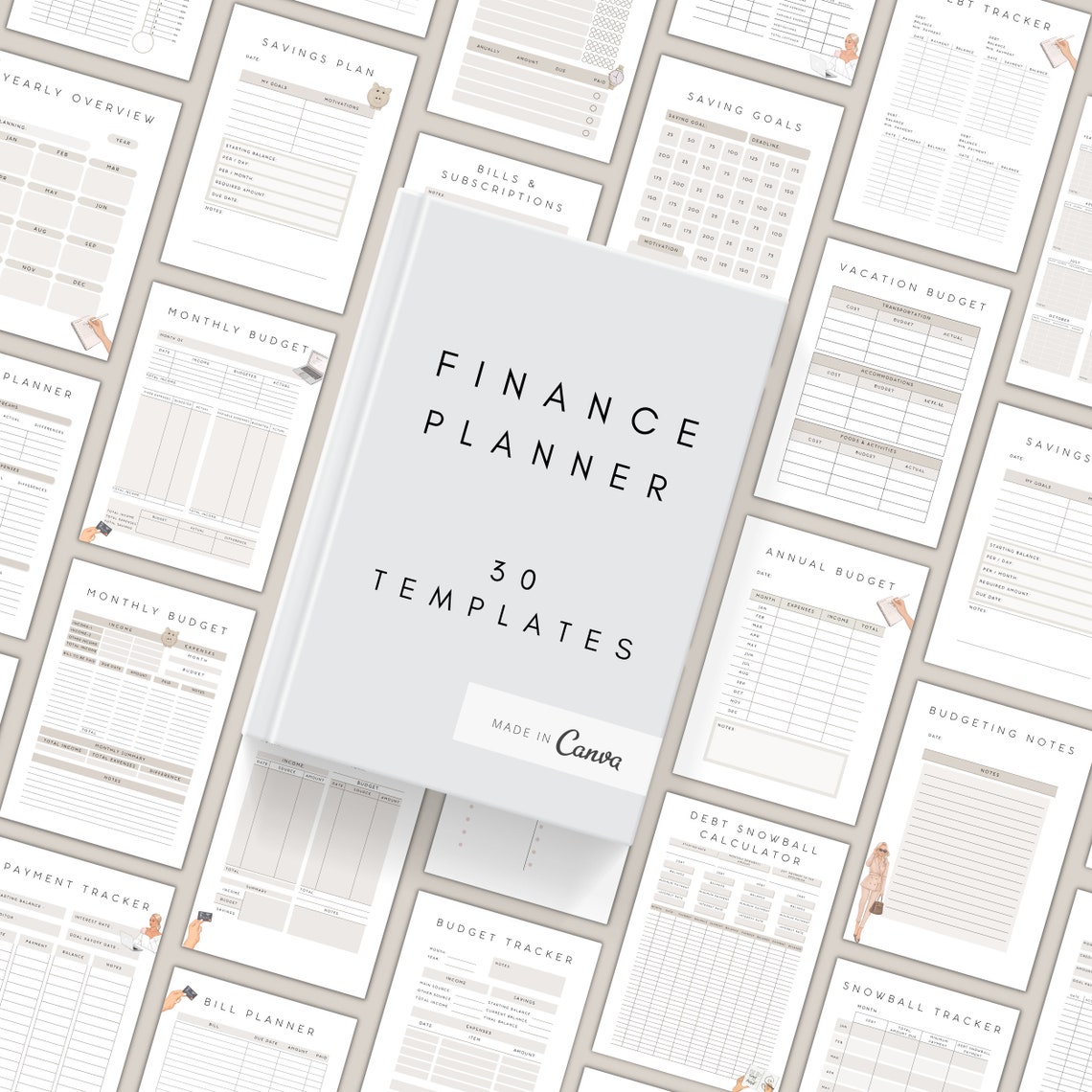 Finance Planner Template Budget Planner Templates Personal | Etsy