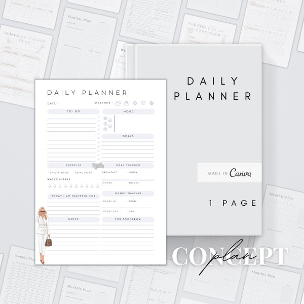 Todays Plan Digital Template - Etsy