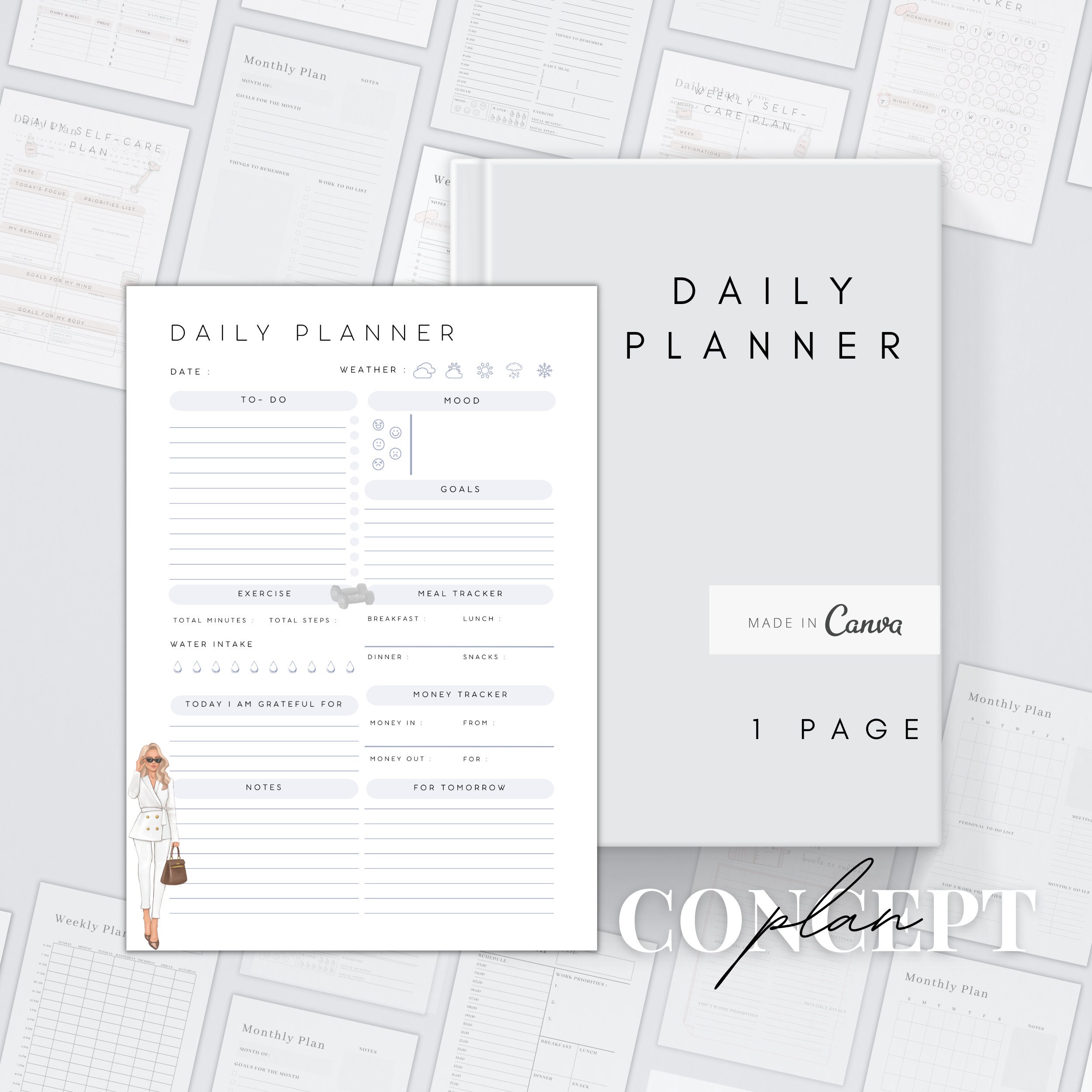 Daily Planner Printable Editable to Do List Todays Plan - Etsy