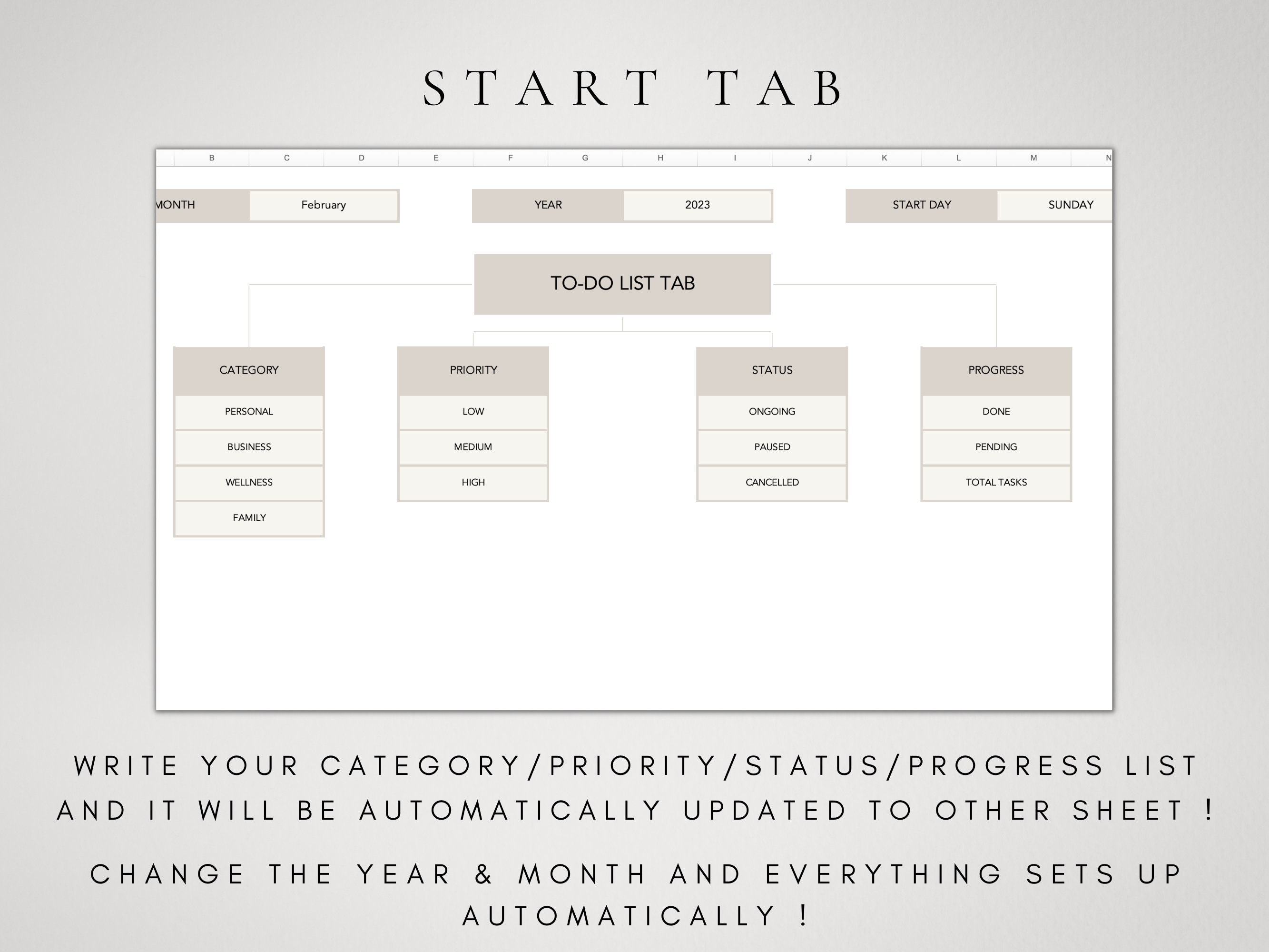 Excel to Do List Template Spreadsheet Task Planner Excel - Etsy Australia