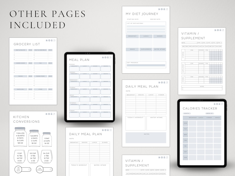 Recipe Book for Goodnotes, Notability | Digital Recipe Card Journal ...