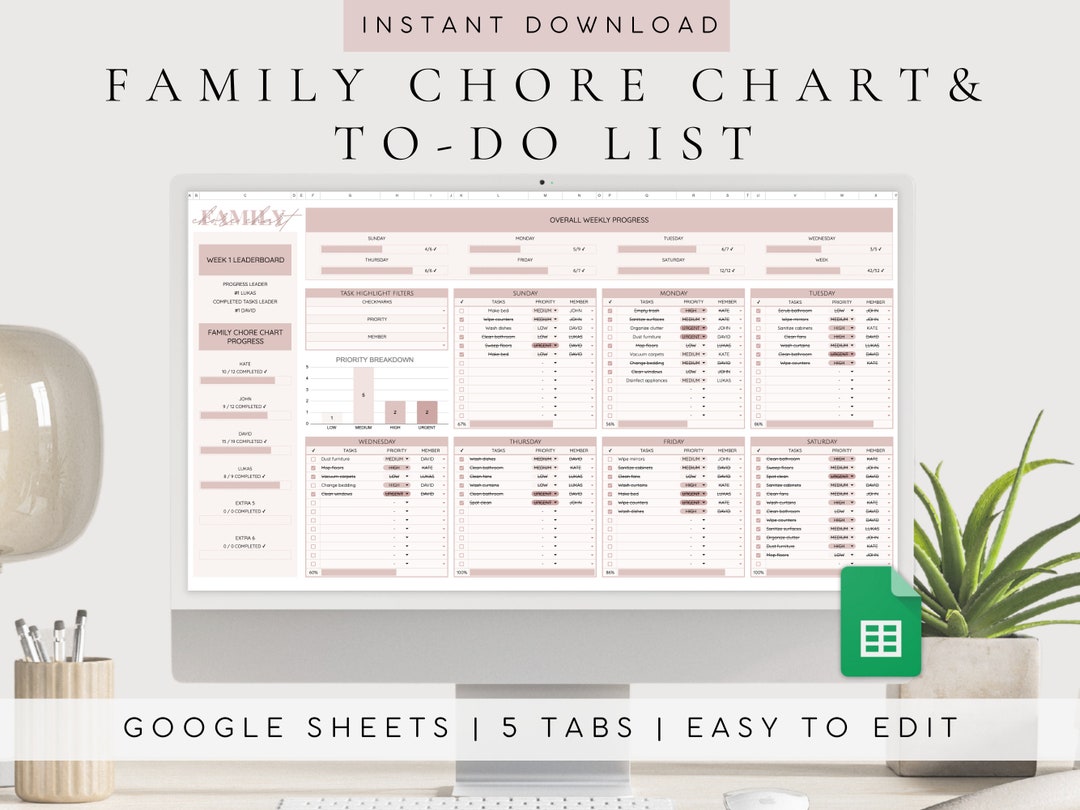 Customizable Checklist Template | Digital Task Tracker | Organizational ...