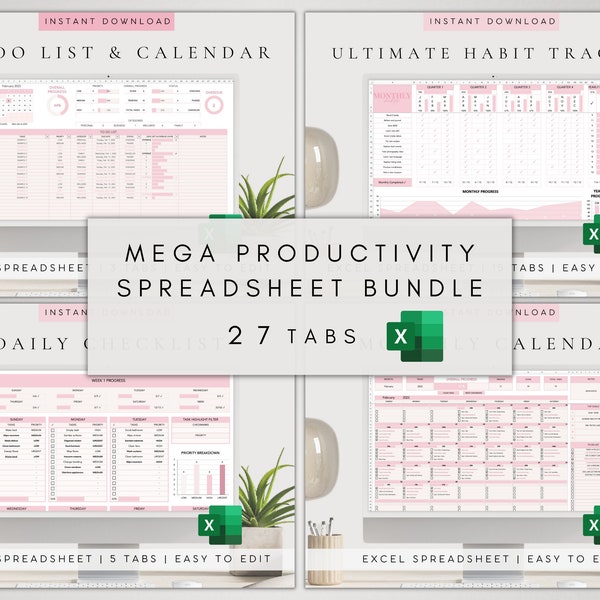 To Do List Excel - Etsy