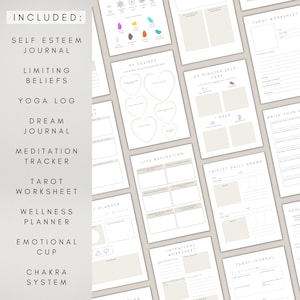 Spirituality Planner Printable | Awakening Journal PDF | Tarot Journal ...