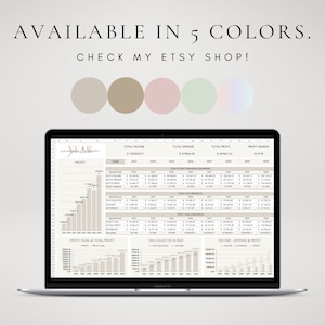 Excel Bookkeeping Spreadsheet Template | Small Business Budget Tracker ...