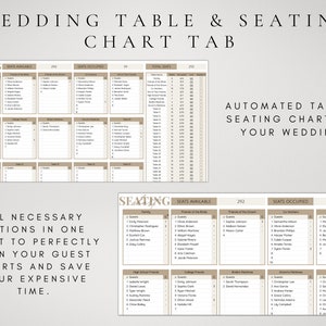 Wedding Guest List Template Google Sheets | Wedding Seating Chart ...