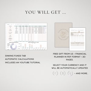 Google Sheets Savings Tracker | Sinking Funds Spreadsheet | Google ...