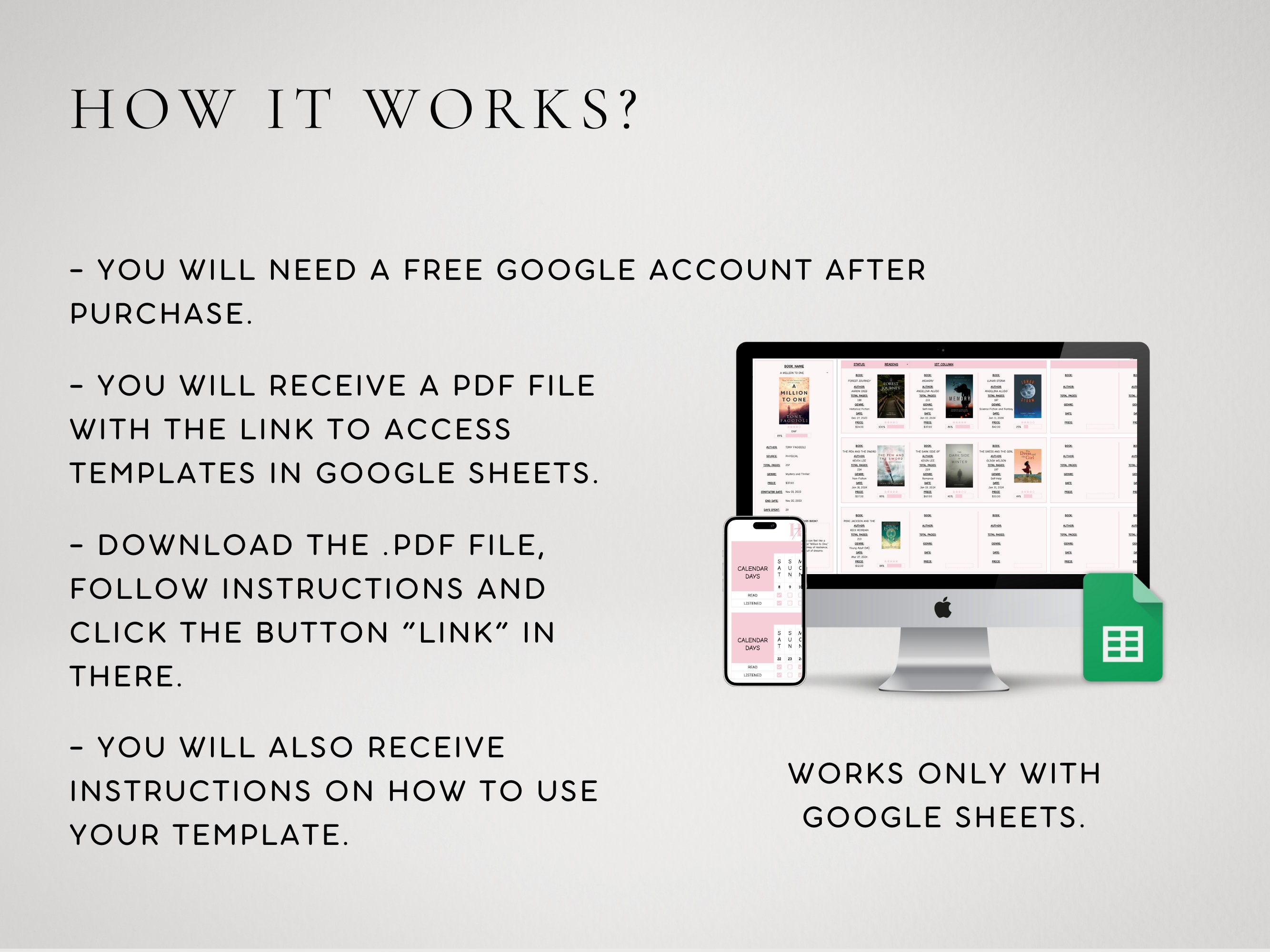 Track Your Reading Progress | Digital Reading Tracker Spreadsheet for ...