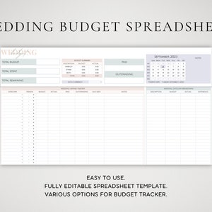 Wedding Budget Planner Template Google Sheets Wedding Budget Tracker ...
