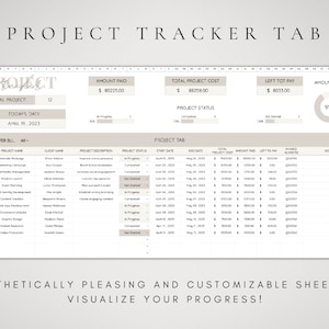 Client Tracker Google Sheets Template | Client Management Spreadsheet ...