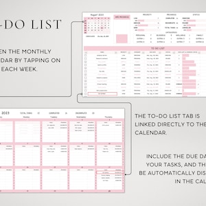 Excel Task Tracker Template| Excel Planner Spreadsheet Monthly to Do ...