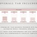 Digital Checklist Template Google Sheets | Undated Planner | Weekly ...