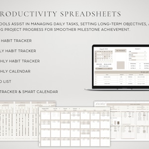 Spreadsheet Template Bundle | Digital Planner Google Sheet | Digital ...