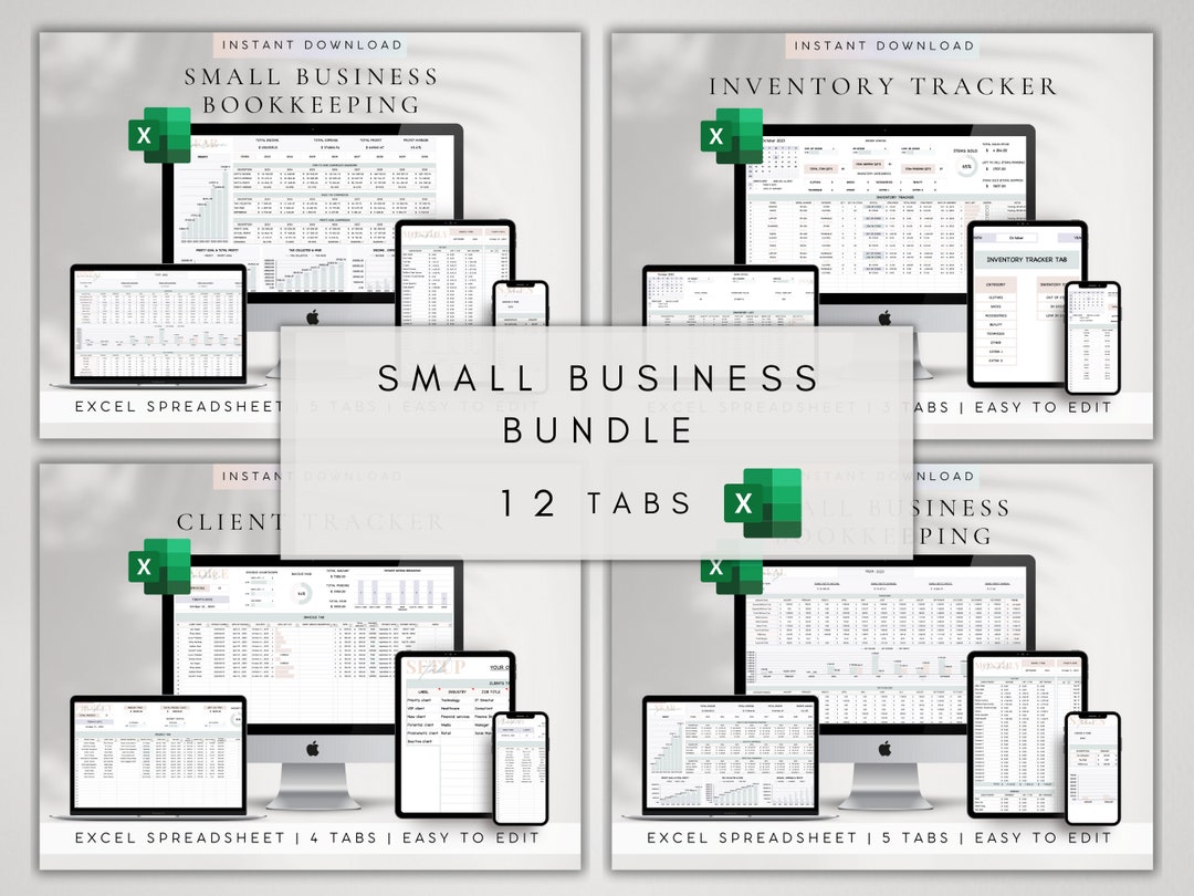 Bookkeeping Excel Template for Small Business | Bookkeeping Excel ...