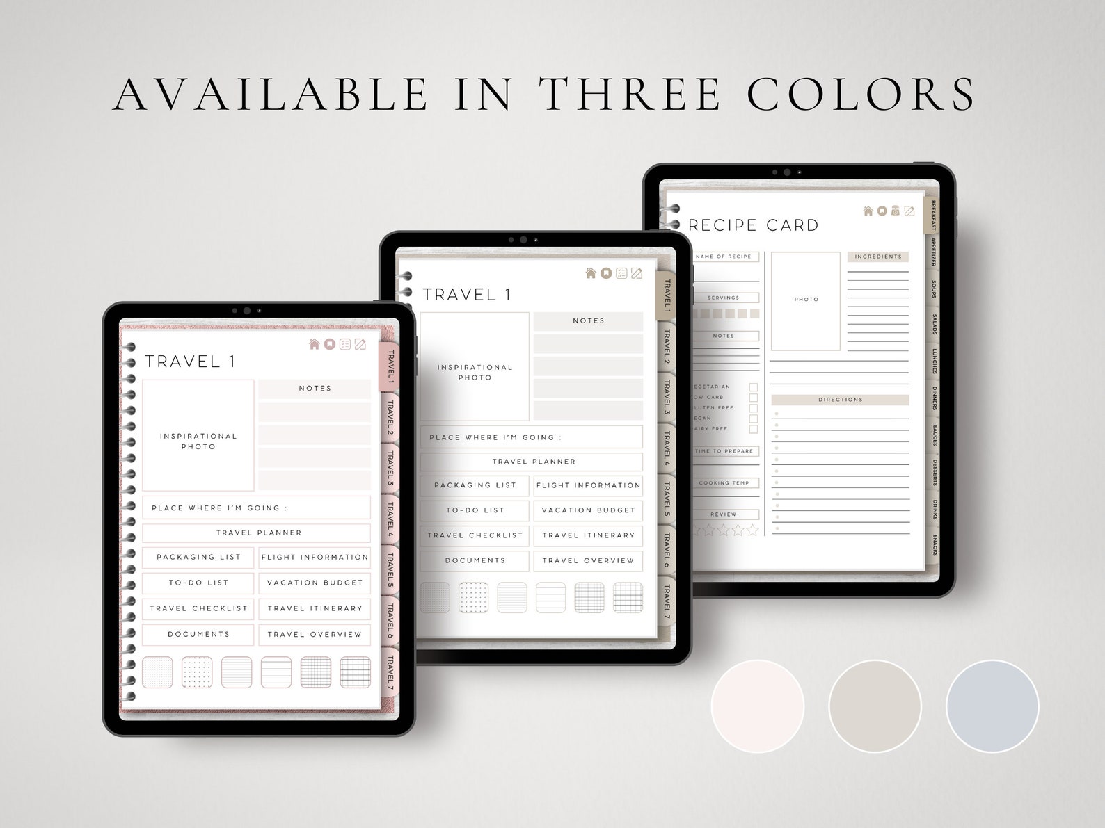 Goodnotes Travel Planner | Digital Travel Journal Template | Holiday ...