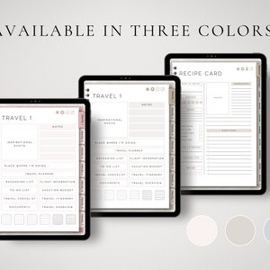 Goodnotes Travel Planner | Digital Travel Journal Template | Holiday ...