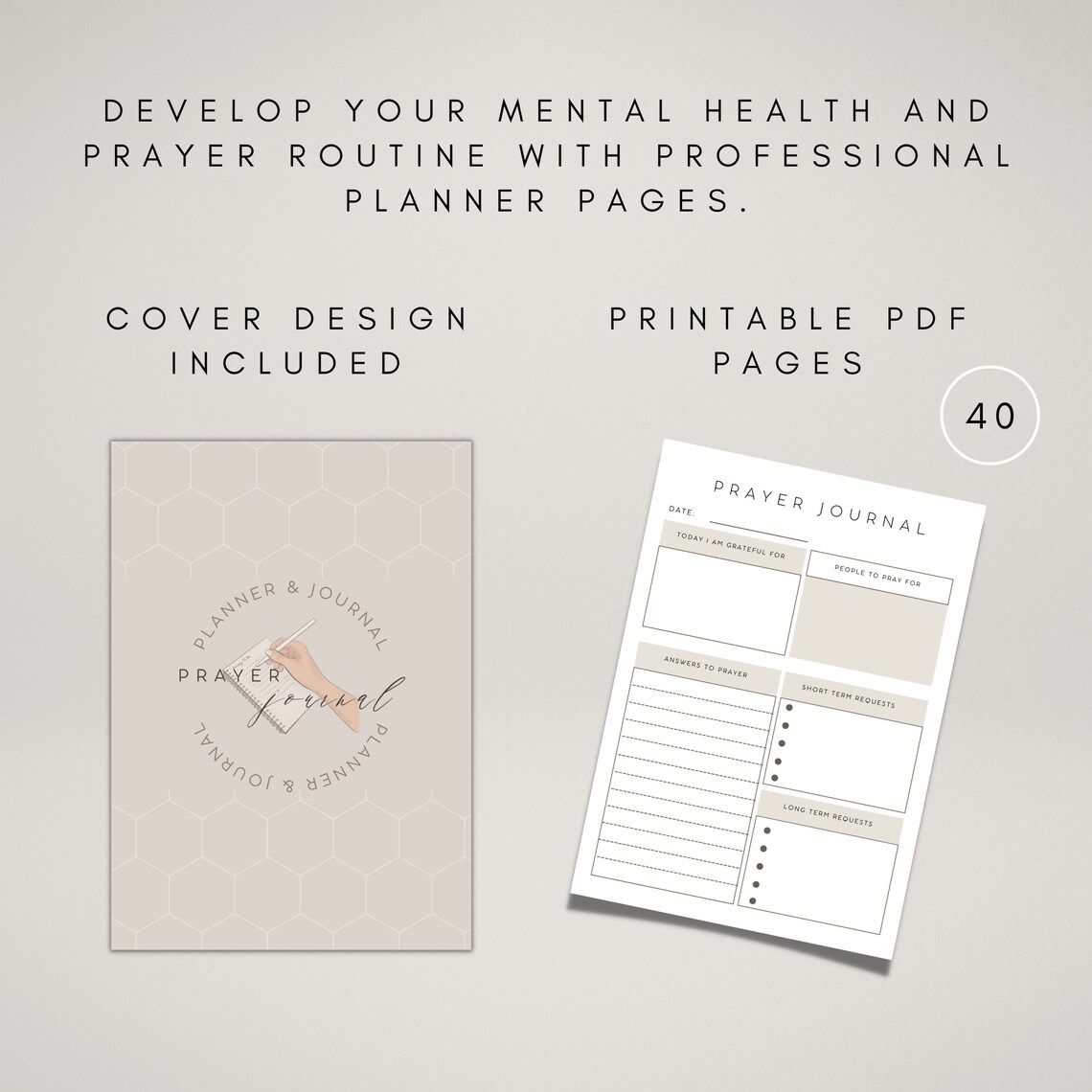 Daily Prayer Journal Printable | Digital Christian Planner | Faith ...