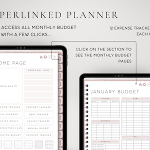 Digital Budget Planner Goodnotes Template | iPad Expense/income Tracker ...