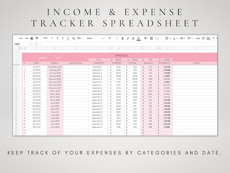 Budget Spreadsheet Google Sheets Digital Financial Planner - Etsy