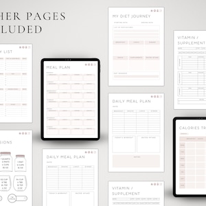Digital Recipe Book Goodnotes Template | iPad Recipe Journal | Meal ...