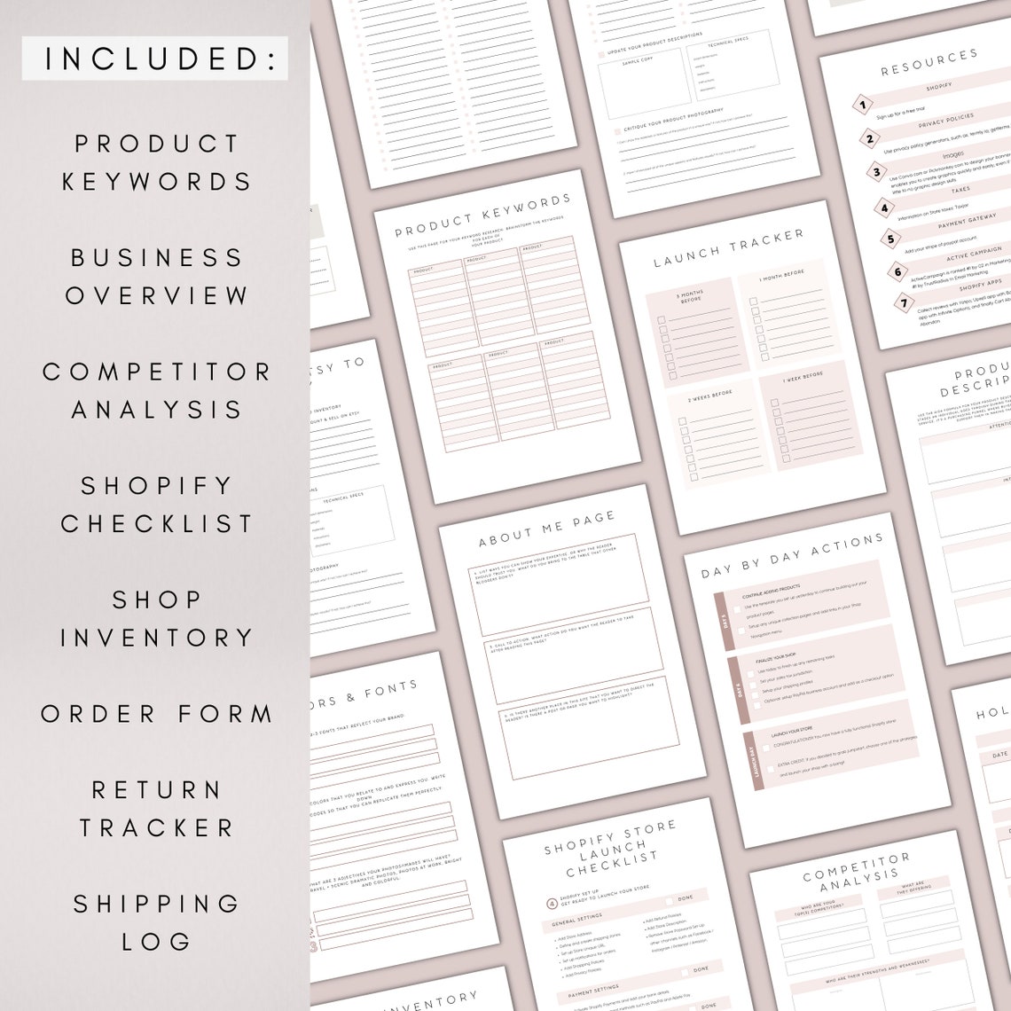 Printable Shopify Store Checklist Digital Small Business - Etsy