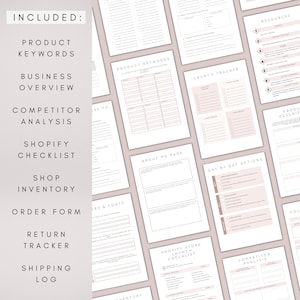 Printable Shopify Store Checklist | Digital Small Business Planner ...