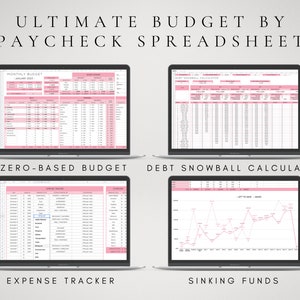 Bi-weekly Weekly Budget Template | Debt Payoff Tracker | Debt Snowball ...