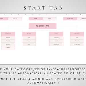 Task Planner Template Spreadsheet Excel | Productivity Planner ...