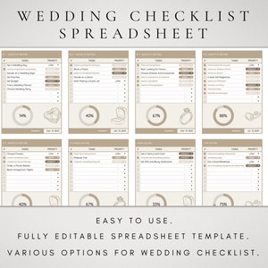 Wedding Planning Spreadsheet | Wedding Planner Digital | Wedding ...