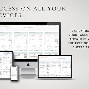 Digital Wedding To-do List Spreadsheet Template Google Sheets| Wedding ...