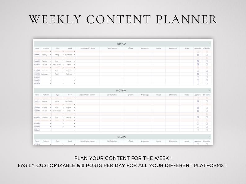 2026 Social Media Planner | Content Planner | Digital Social Media ...