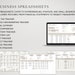 Spreadsheet Template Bundle | Digital Planner Google Sheet | Digital ...