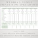 Wedding Venue Comparison Digital Download Spreadsheet | Simple ...