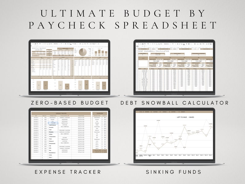 Biweekly Budget Planner Template Paycheck Budget Spreadsheet - Etsy