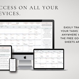 Monthly Calendar Spreadsheet Template Google Sheets (Download Now) - Etsy