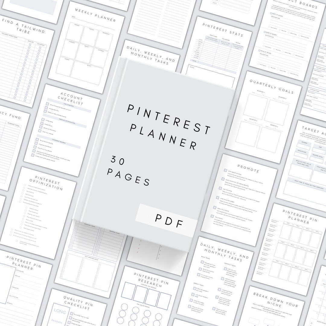 Pinterest Content Planner | Digital Promotion Planner | Pinterest ...